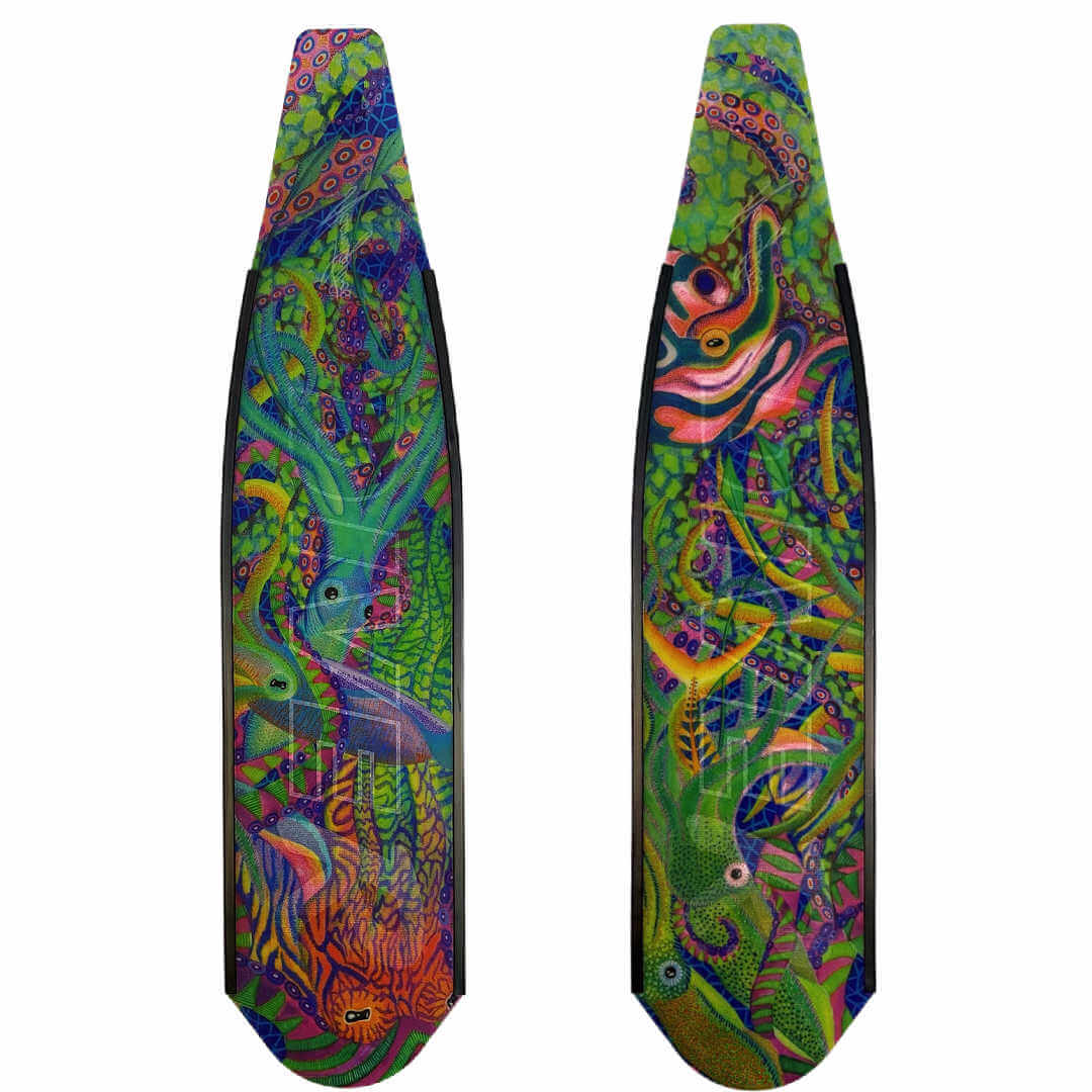 DiveR Australia Freediving Fins (Cephalopod - By Naomi Gittoes) – DiveR ...