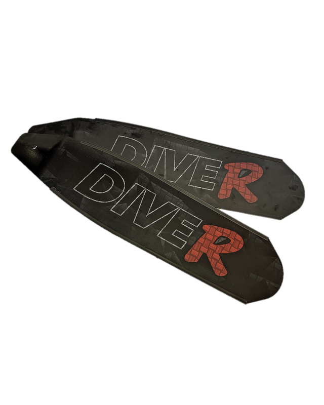 DiveR Australia -#1 Freediving carbon dive fins (Innegra Black Carbon ...